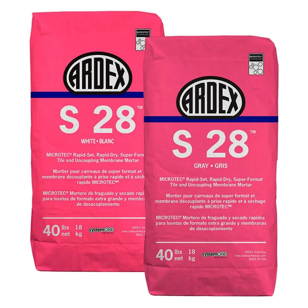Ardex S 28 Tile and Uncoupling Membrane Mortar - 40 lb bag