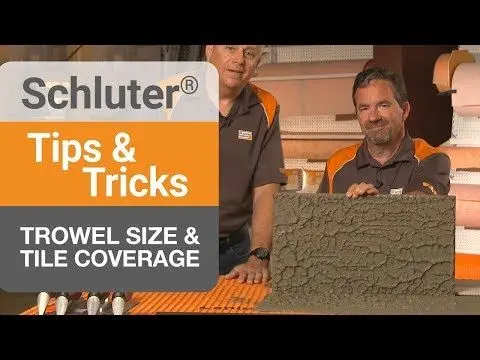Trowel for schluter membrane store