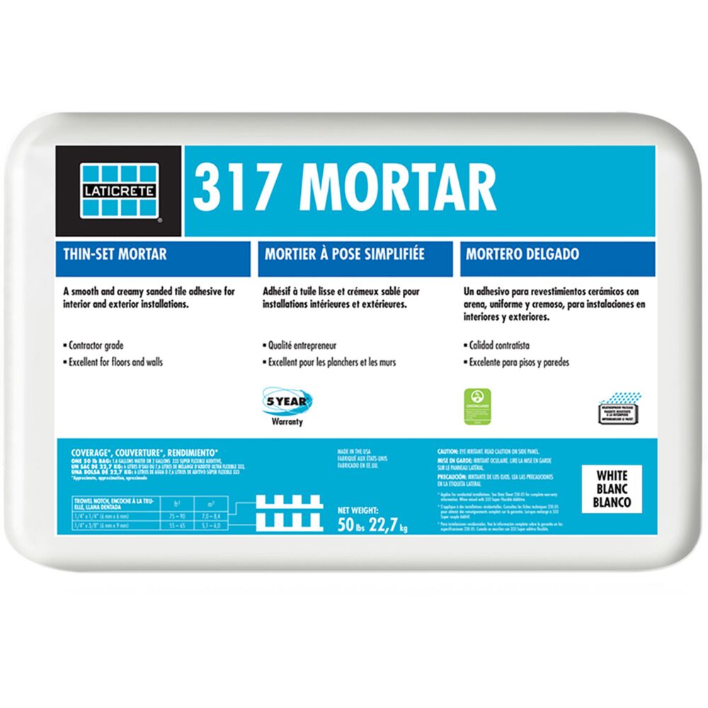 Laticrete 317 Floor & Wall Thin-Set Mortar - 50 lb bag