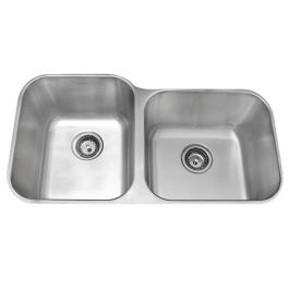 Amerisink Deluxe AS102 Stainless Steel Sink 33" x 17.72" x 10"/10"